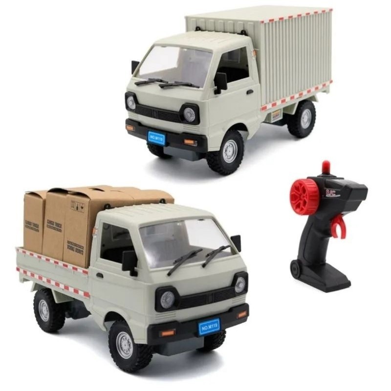 Jual Mobil Remote Control D12 Cargo Truck RC Car Pickup Box Truk 1:16 ...