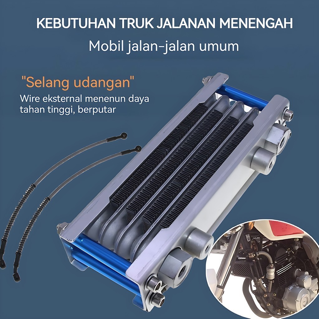 Jual Universal Oil Cooler Engine Transmission Oil Cooler Cooling ...