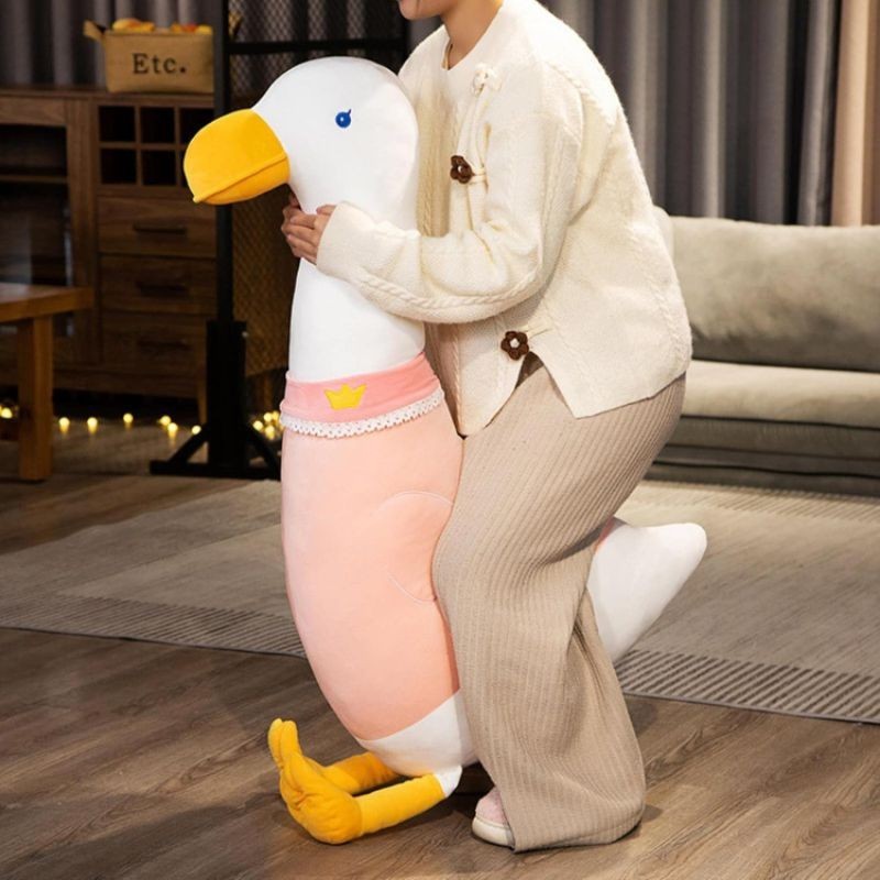 Jual Boneka Guling karakter bebek bahan plush ukuran 80cm lembut halus ...