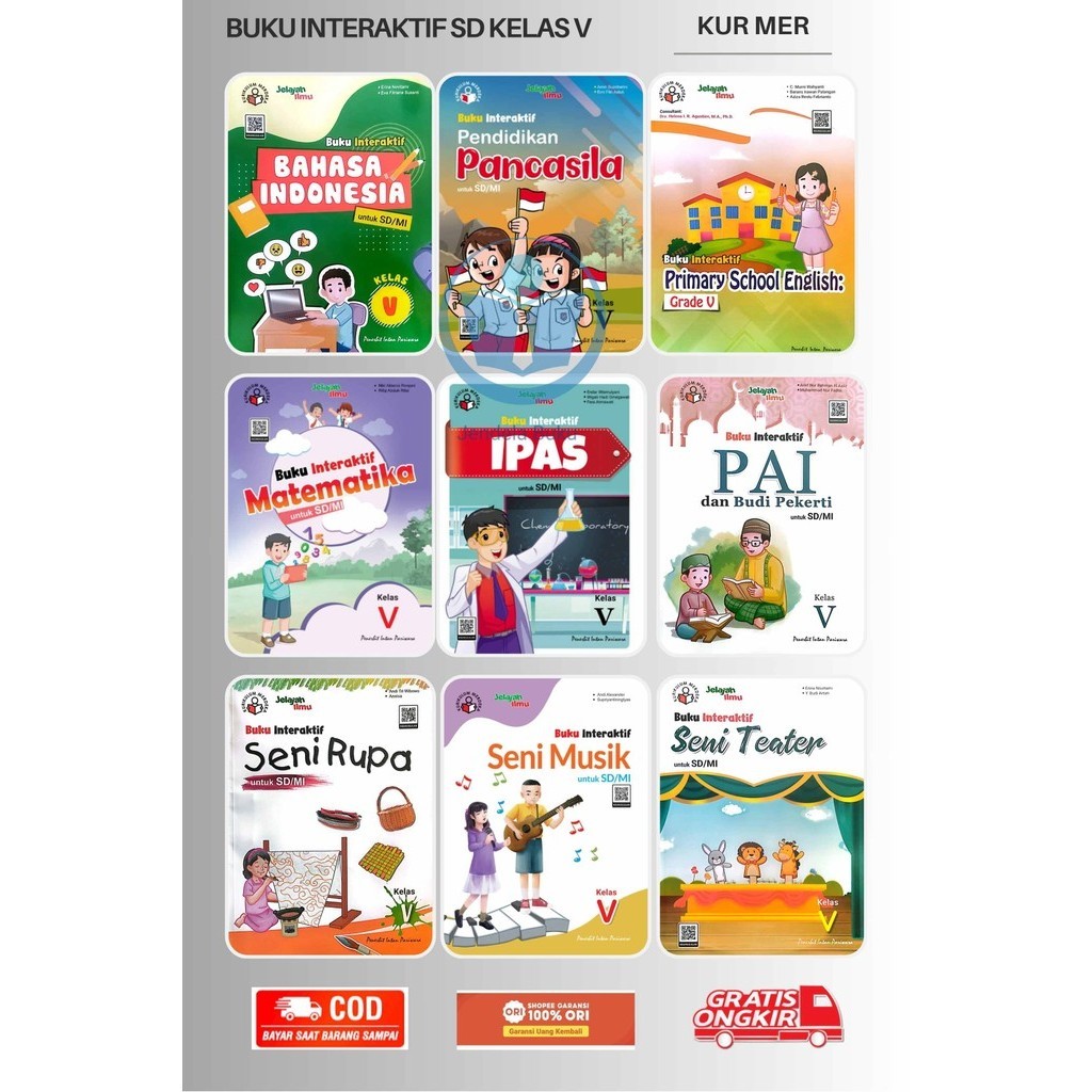Jual Buku Interaktif SD Kelas 5 Semester 1&2 Kurikulum Merdeka Intan pariwara Tahun 2024 ...