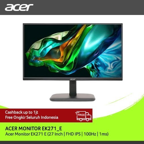 Jual Acer Monitor Ek271_E 27 Inch Fhd Ips 100Hz 1Ms | Shopee Indonesia