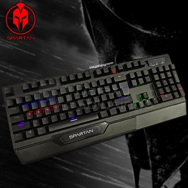 Jual SPARTAN GK 001 Mechanical Gaming Keyboard - Original | Shopee ...