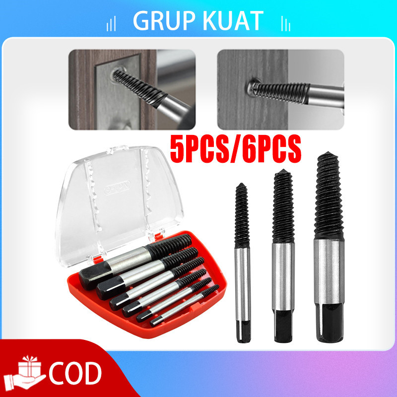 Jual Set 5pcs-6pcs Alat Pembuka Baut Kran Rusak / Bolt Extractor/Air ...