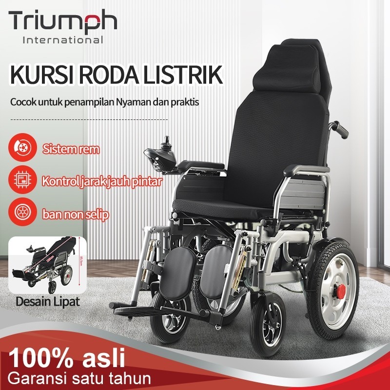Jual promo spesial Kursi roda listrik otomatis/Lipat Rebahan Kursi Roda ...