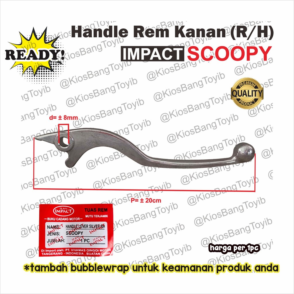 Jual Handle Handel Tuas Rem Kanan (R/H) Honda SCOOPY (impact) | Shopee ...