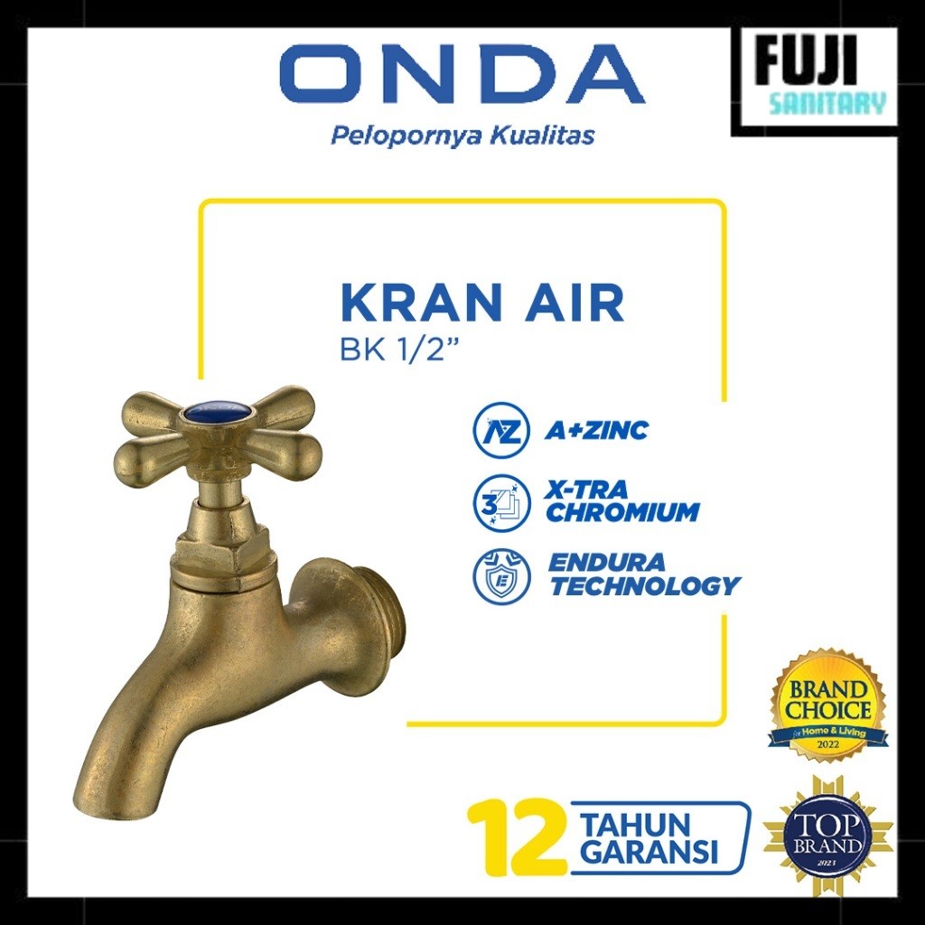 Jual ONDA Kran Taman Kran Air Tembok Anti Bocor Anti Karat BK 1/2 ...