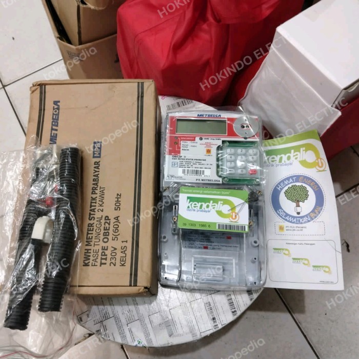 Jual Kwh Meter Statik Prabayar Metbelosa Obe2p 230v 5(60a) Kelas 1 Ip ...