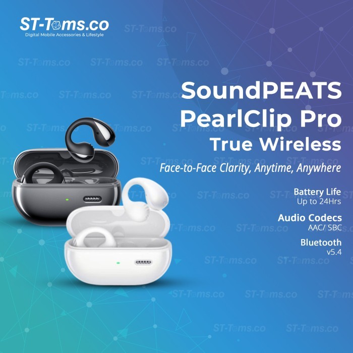 Jual Soundpeats Pearlclip Pro Pearl Clip Pro Open Ear Clip On Earbuds