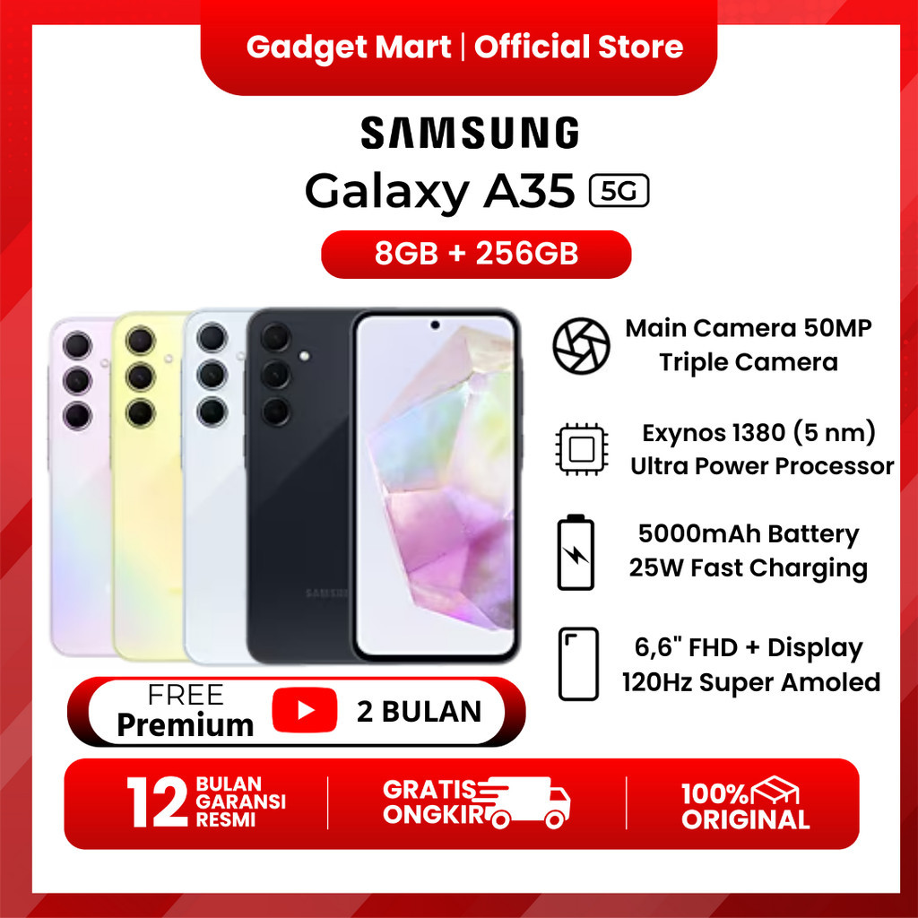Jual Samsung Galaxy A35 5G 8/256GB - Garansi Resmi | Shopee Indonesia