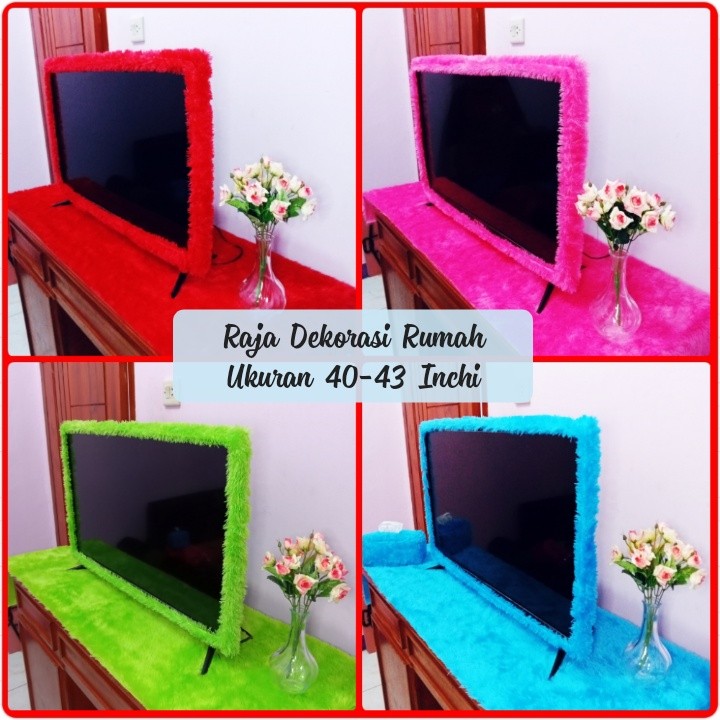 Jual Cover Bando tv led bulu polos ukuran 40-43 inch | Shopee Indonesia