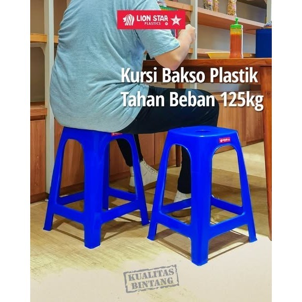 Jual TOPTON LION STAR G-6 High Stool Kursi Plastik Premium Tahan Lama ...
