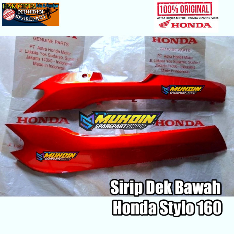 Jual Cover under side Sirip Sayap dek bawah Stylo 160 K3V merah tahun ...