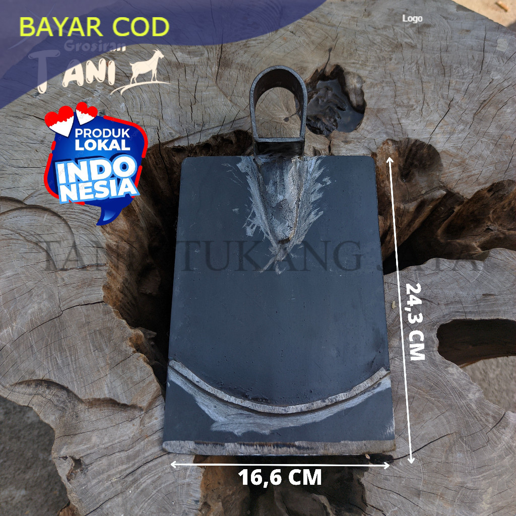 Jual Cangkul Terek Sawah Anti Lengket Baja Tebal Asli Tahan Karat ...