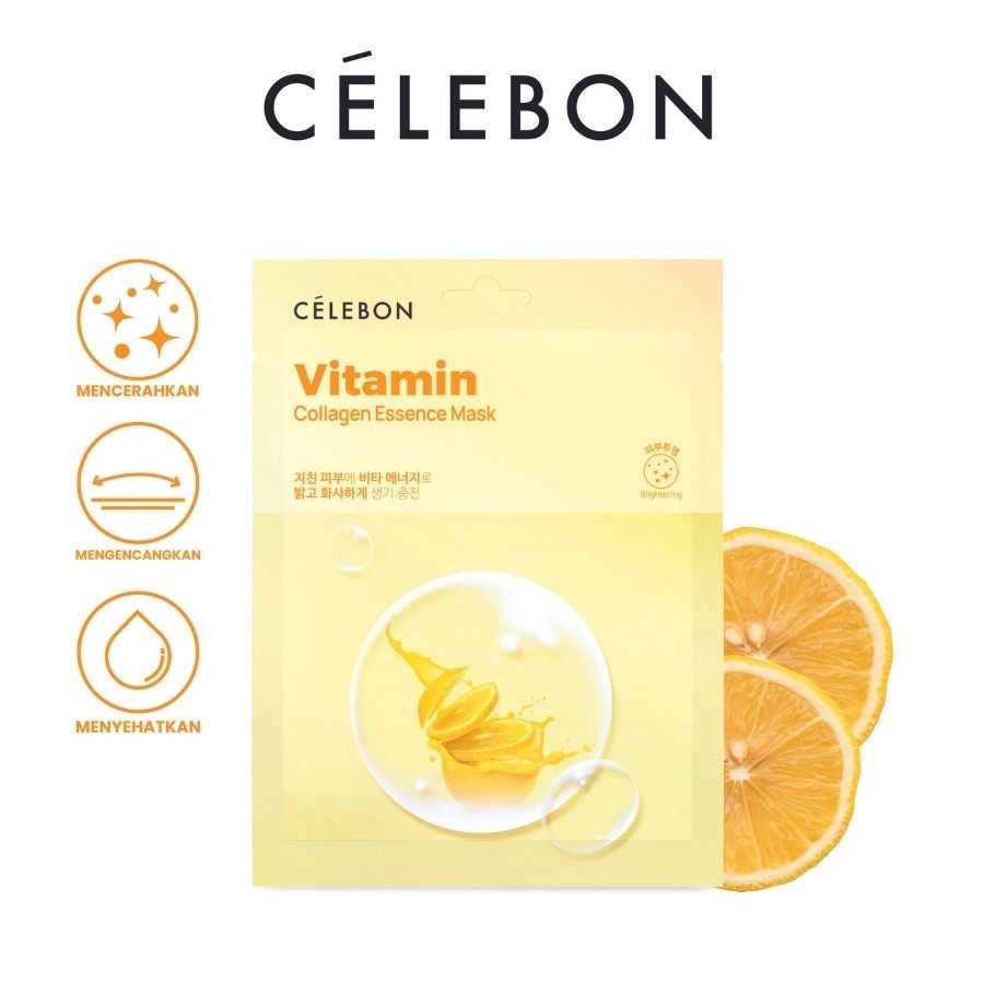 Jual Celebon Vitamin Collagen Essence Mask | 23g | Shopee Indonesia