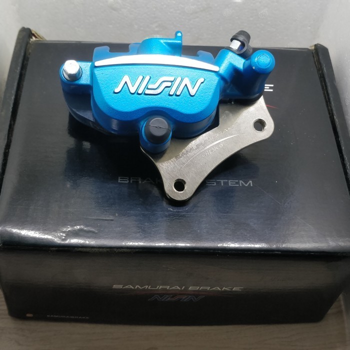 Jual Kaliper Depan Nissin Samurai 2 Piston Ninja 150 R SS RR Satria Fu 150 GSX 150 R Blue ...