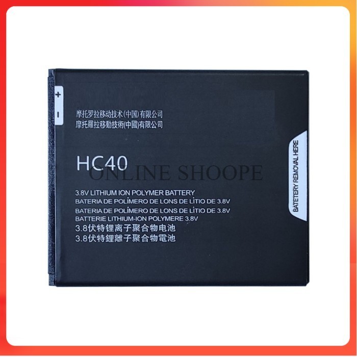 Jual BATTERY BATERAI MOTO C / HC40 ORIGINAL | Shopee Indonesia