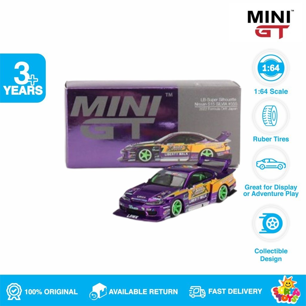 Jual Mini GT 576 LB-Super Silhouette Nissan Silvia S15 Formula Drift ...