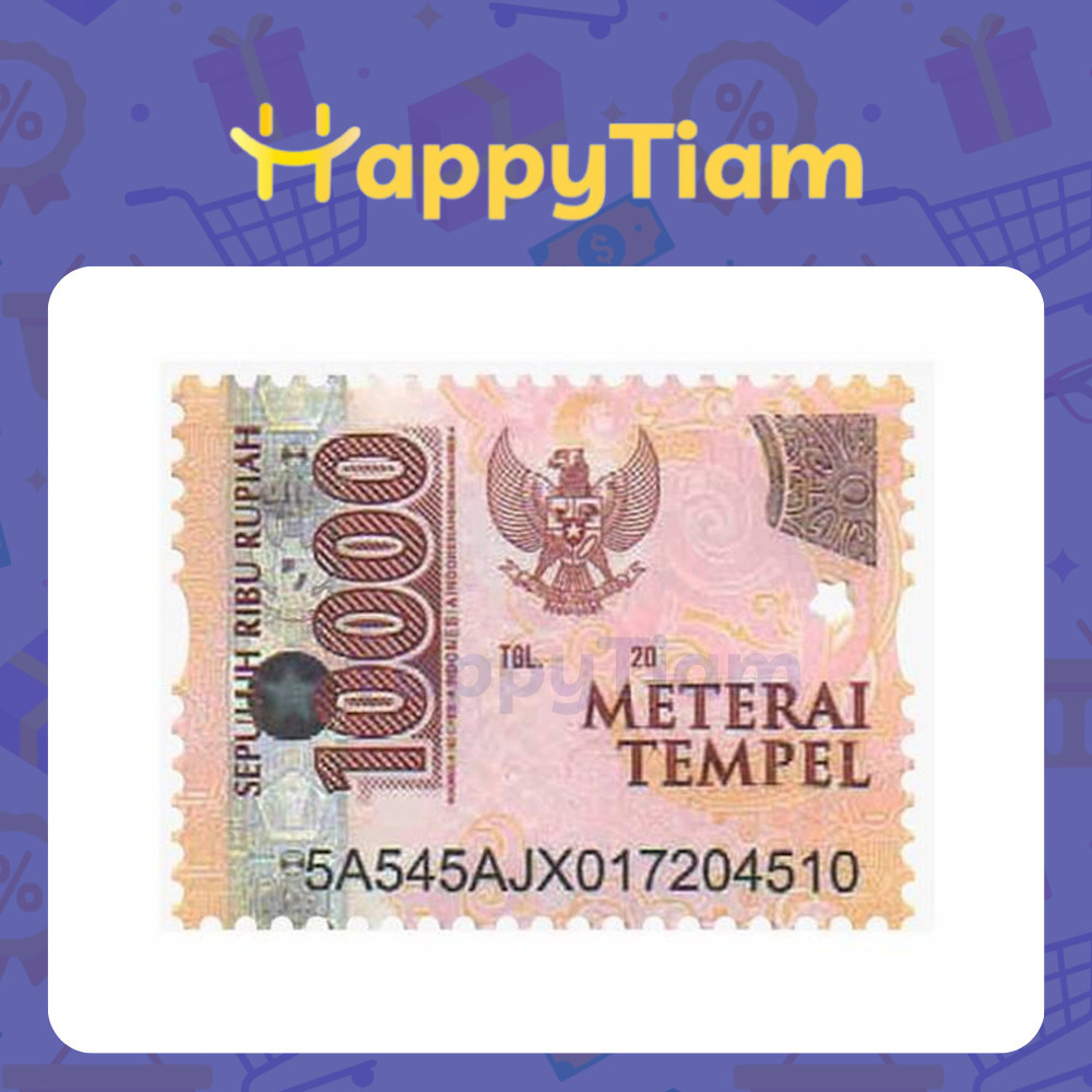 Jual MATERAI 10000 ASLI ORI 10 RB K METERAI TEMPEL KANTOR POS PER PCS | Shopee Indonesia