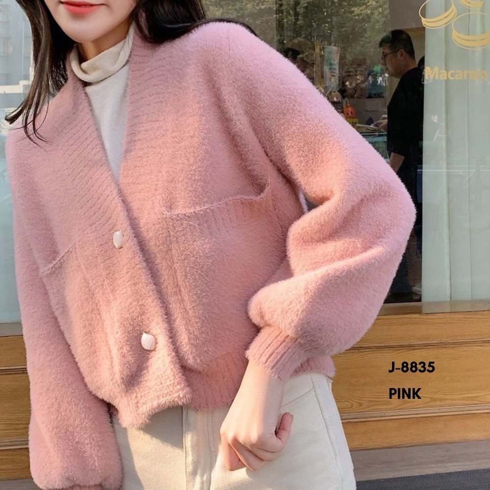 Jual IMPORT Atasan Kardigan Wanita Rajut Korea Kantogn (J-8835) | Shopee Indonesia