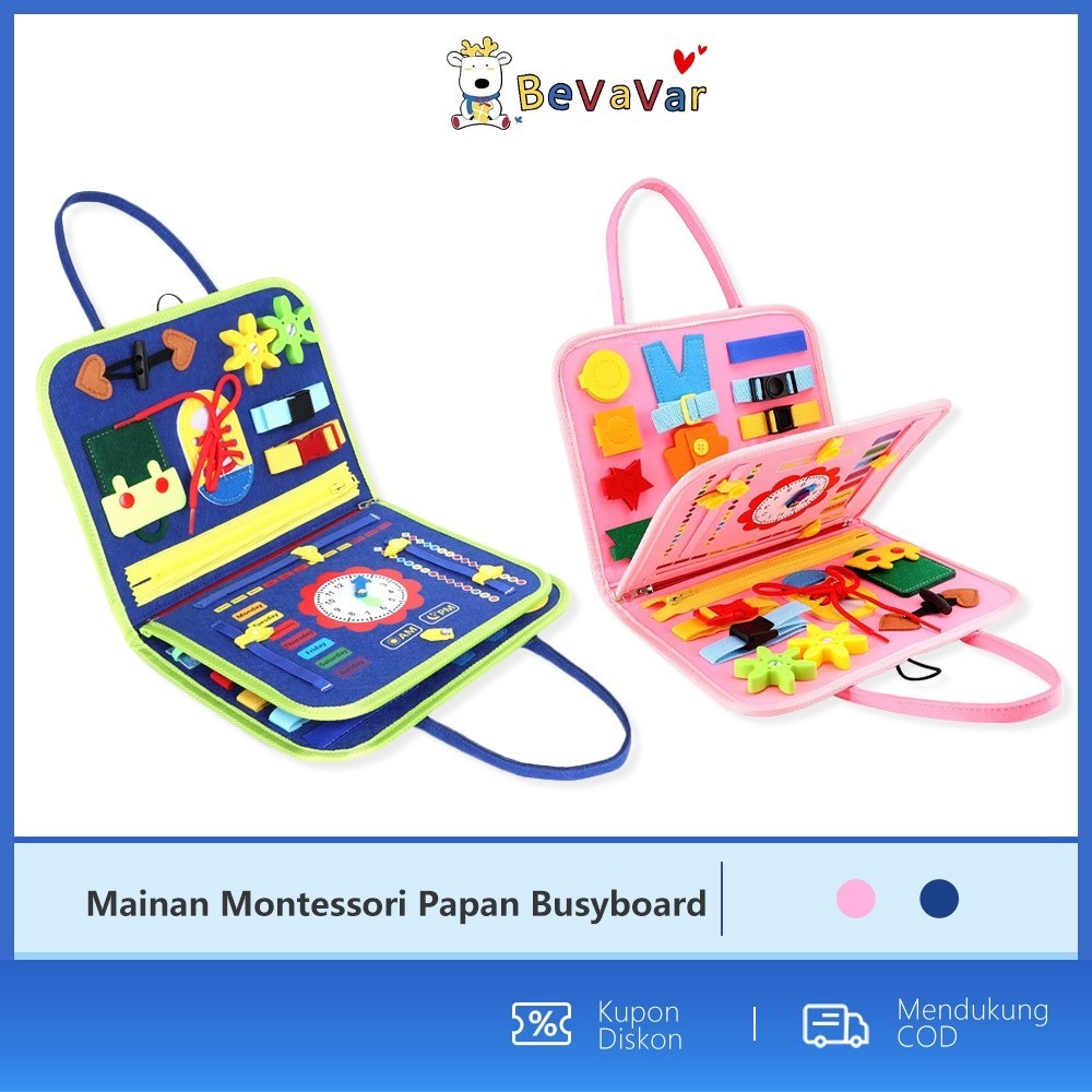 Jual GY74RV BEVAVAR Belajar Kognitif Bayi Papan Busy Board Untuk ...