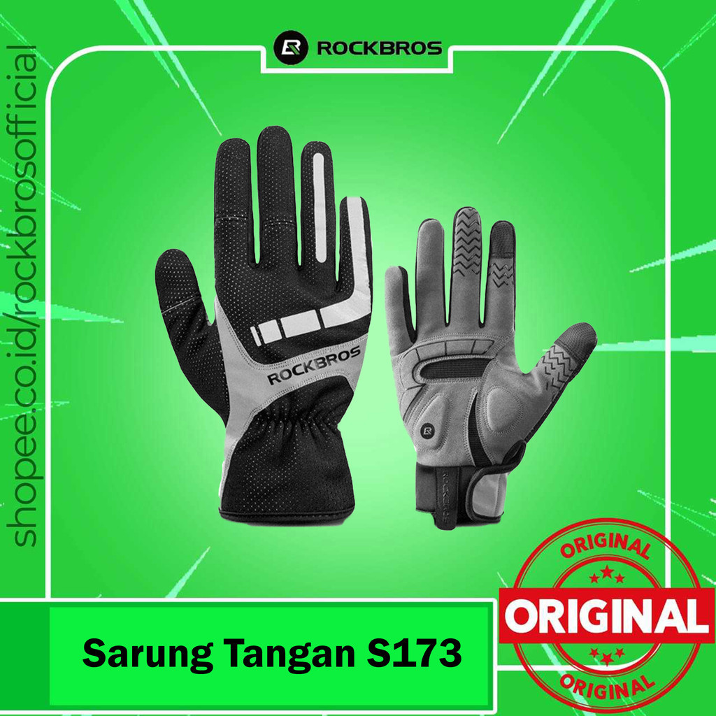 Jual Sarung Tangan Sepeda Rockbros S173 Glove Full Finger Pelindung Tangan Sepedah Motor Trail ...
