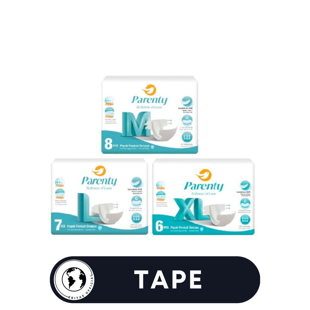 Jual Popok Dewasa Parenty Perekat Adult Tape Soft Diapers | Shopee ...