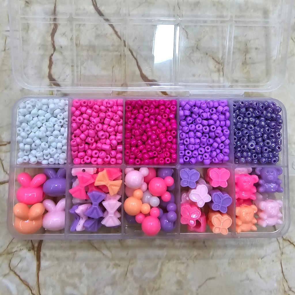 Jual Manik Manik Pasir 1 Box - Manik2 Mote Payet Pasir Paket DIY (BONUS ...