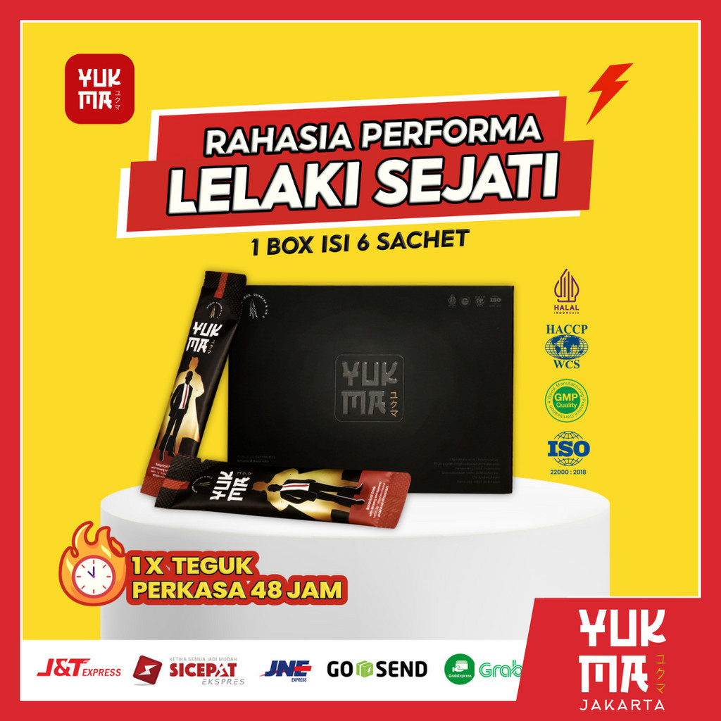 Jual Yukma Obat Herbal Kuat Pria Tahan Lama Suplemen Perkasa 1 Box (Isi ...
