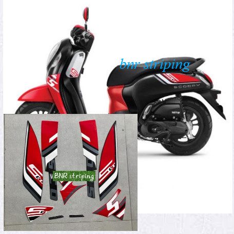 Jual Striping scoopy scopy stiker sticker lis body honda scoopy fi ...