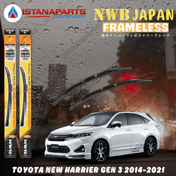 Jual Wiper Depan NWB Japan Hybrid Frameless Harrier Gen 3 Ukuran 26 ...