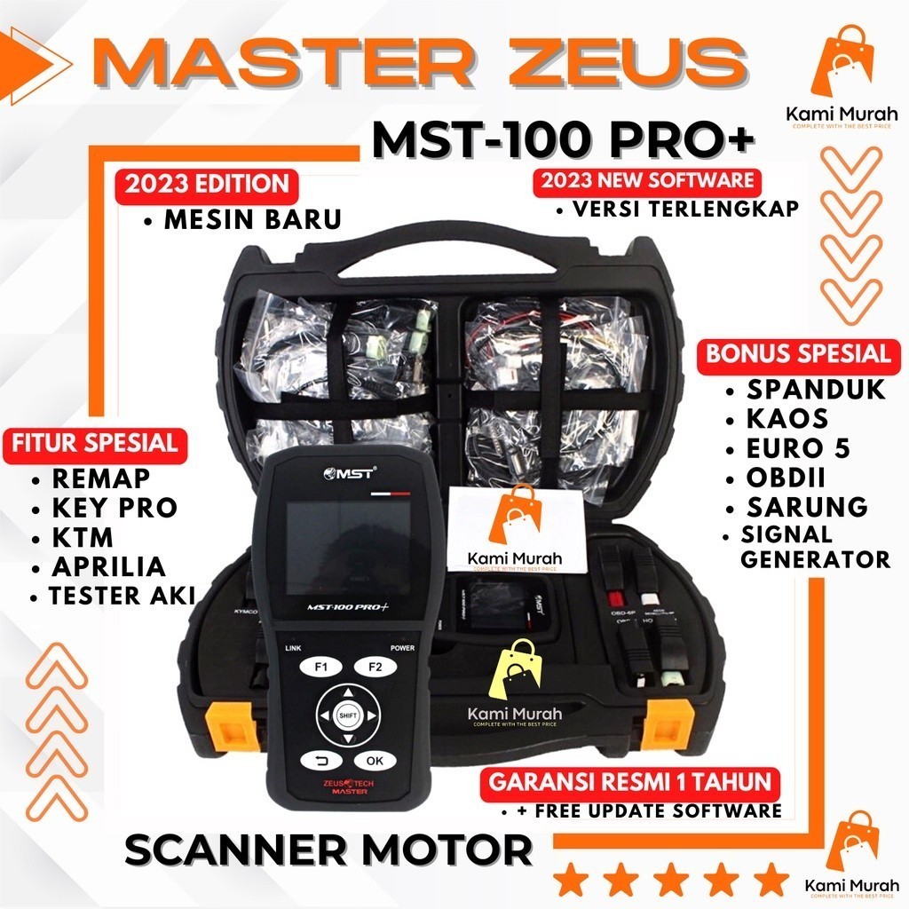 Jual Scanner Motor Injeksi Universal MASTER ZEUS MST 100 PRO PLUS Sudah ...
