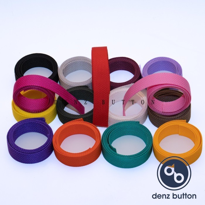 Jual Tali webbing tas 2.5cm / webbing LT polypropylene (PP) hight ...