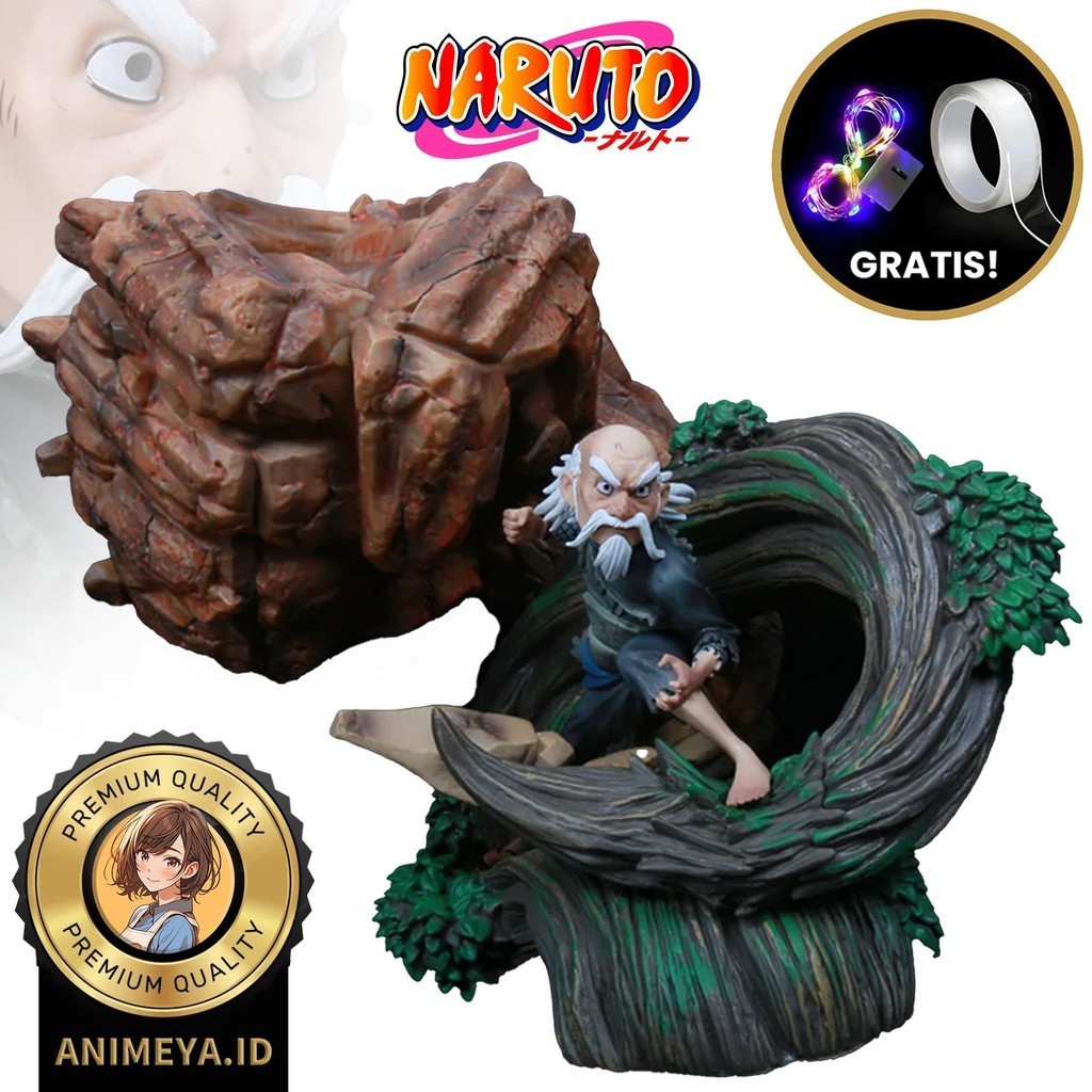 Jual Action Figure Statue Naruto Shippuden Onoki Tsuchikage Rock Fist ...