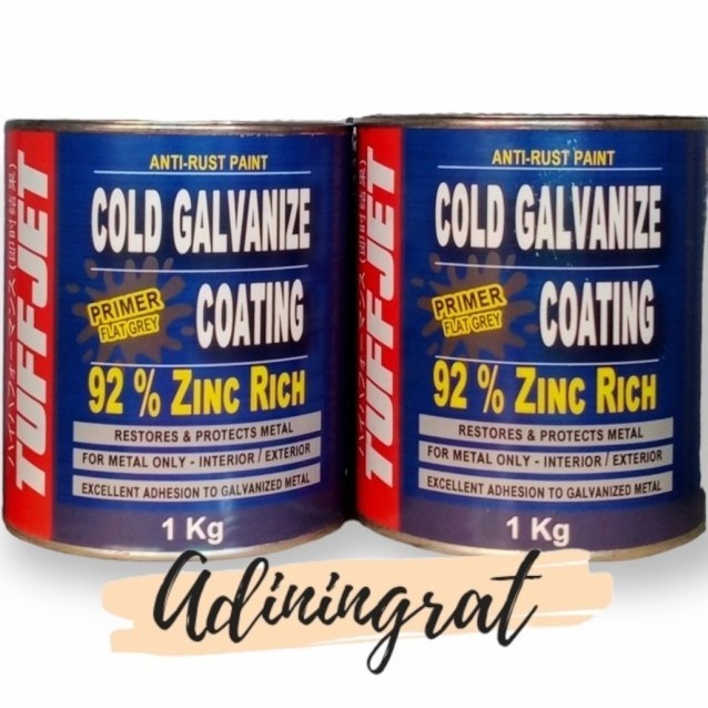 Jual TUFFJET COLD GALVANIZE COATING 92% Zinc Rich primer flat grey 1kg ...