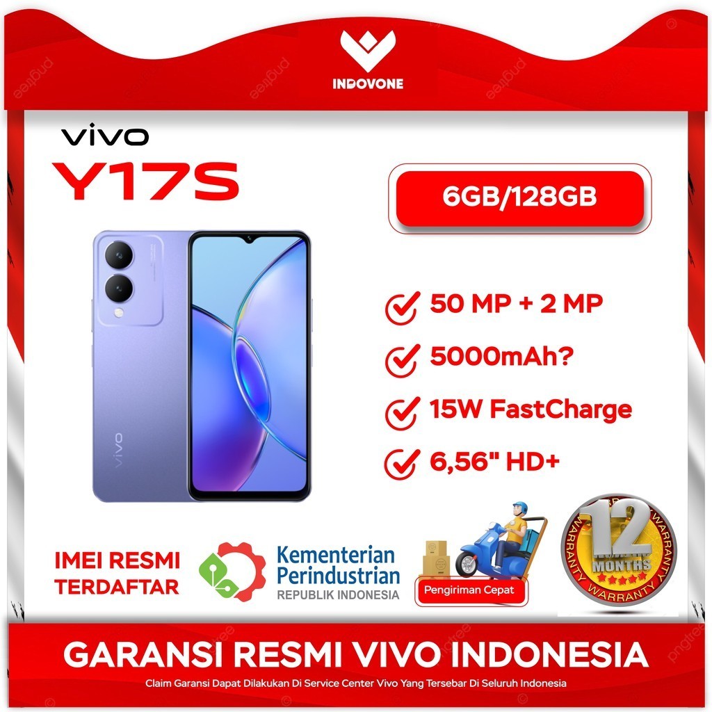 Jual Vivo y17s 6/128GB Garansi Resmi | Shopee Indonesia