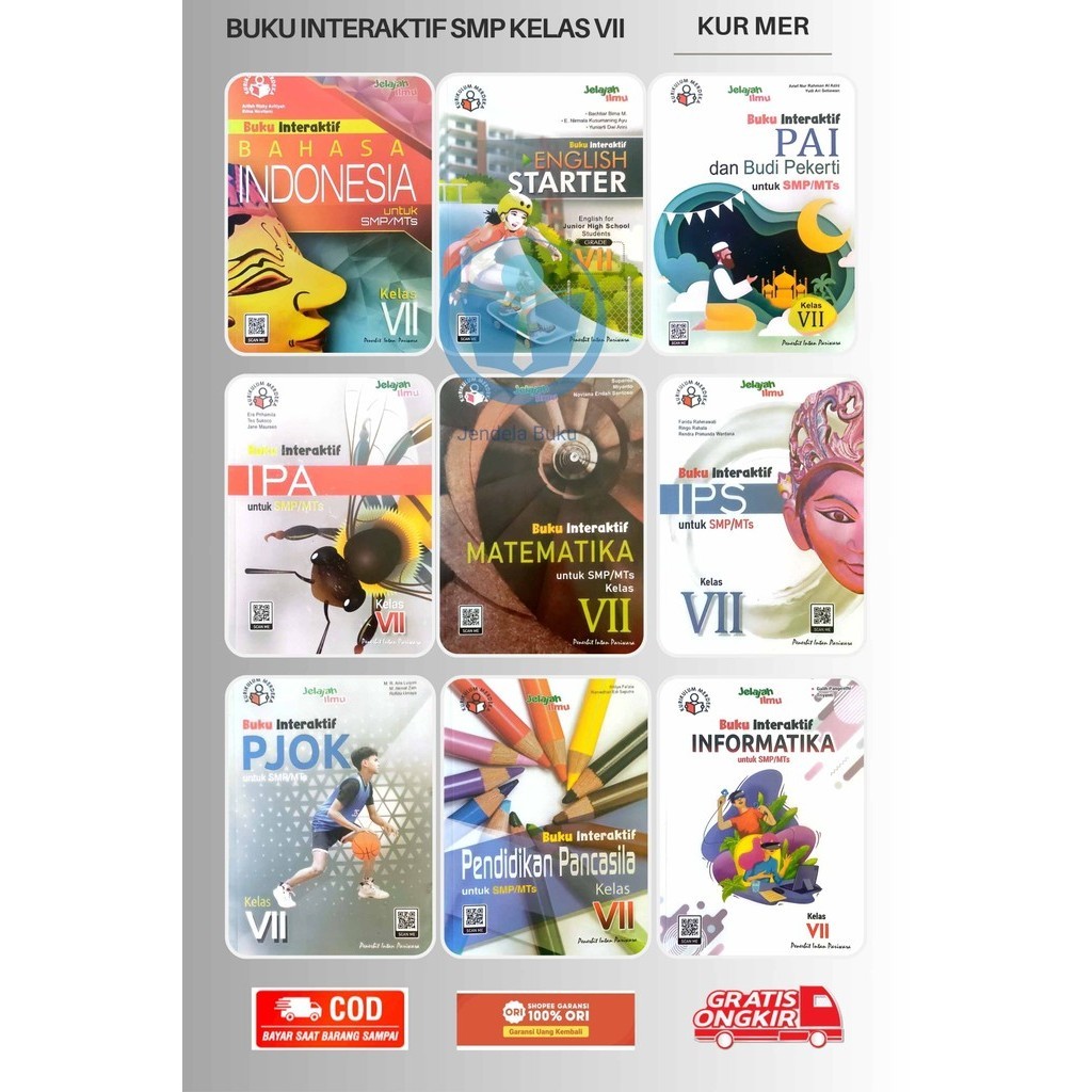 Jual Buku Interaktif SMP Kelas 7/VII Semester 1&2 Kurikulum Merdeka Intan pariwara Tahun 2024 ...