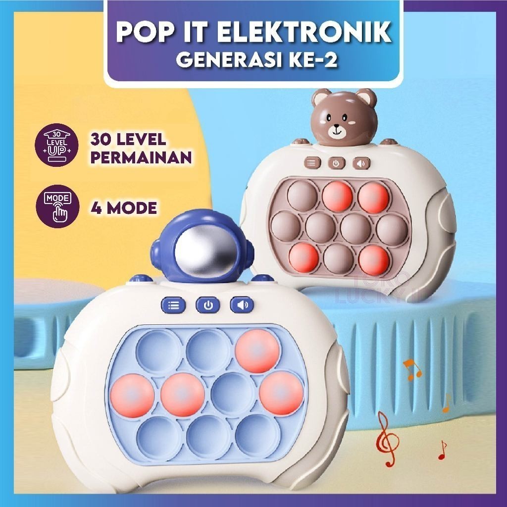 Jual Mainan Pop It Elektronik Gen 2.0 30 Level Permainan Game Quick ...