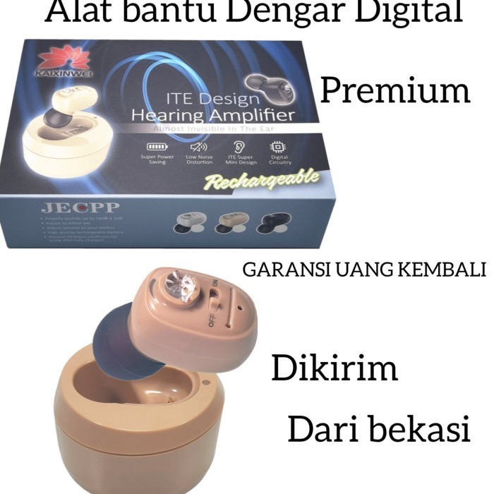 Jual Alat Bantu Dengar Telinga Dalam Cic Terkecil Bisa Cas Rechargeable