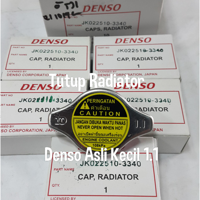 Jual PART Tutup Radiator Merk Nippon Denso/ND kecil Lobang Kecil 1.1 ...