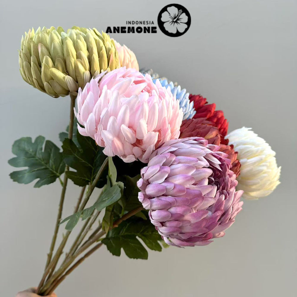 Jual ANEMONE - C24 CHRYSANTHEMUM BUNGA Serunai 74CM Diameter 13cm ...