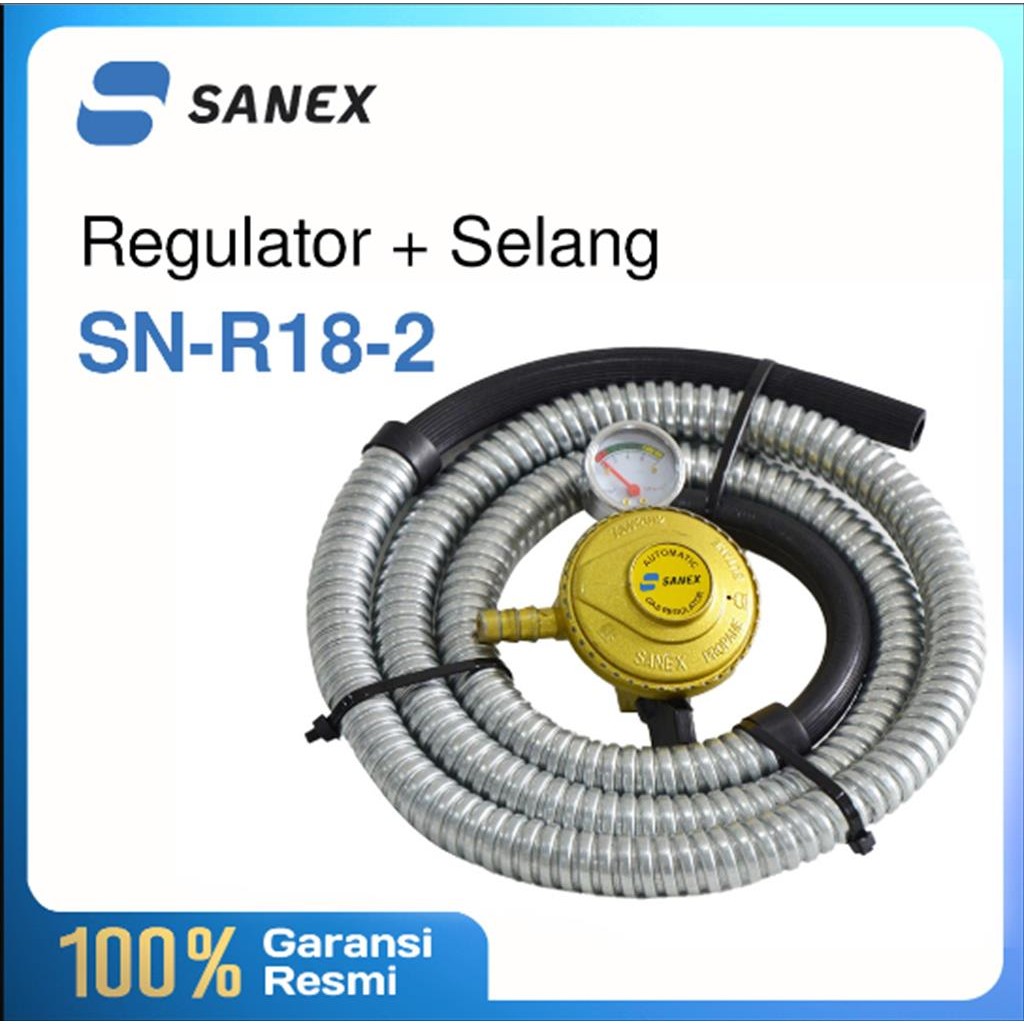 Jual SANEX Selang + Regulator Gas 1.8 Meter SN-R18-1 (Selang ...