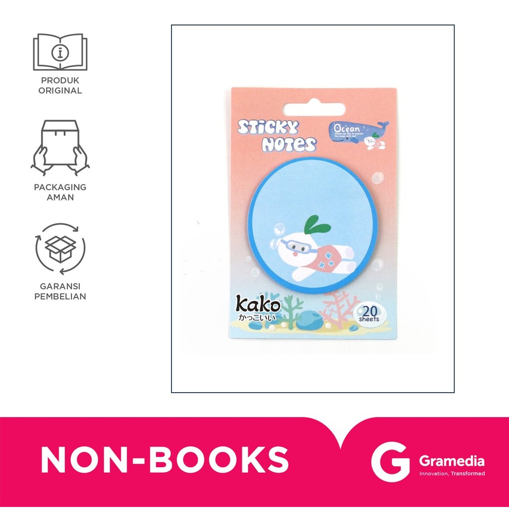 Jual Kako Sticky Note Ocean Theme 20Sht Kksn-3017 | Shopee Indonesia