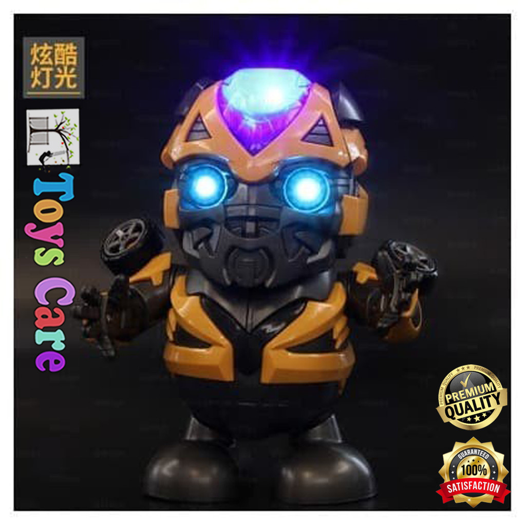 Jual DANCE HERO ROBOT TRANSFORMERS BUMBLEBEE DANCING SUPER HERO LIGHTS ...