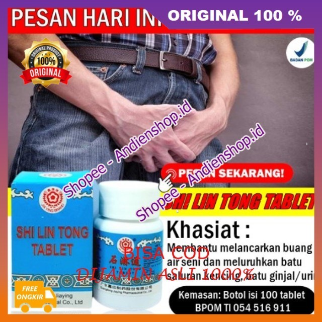 Jual Obat Melancarkan Air Seni Ampuh Obat Shi Lin Tong 100 Tablet 100% ...