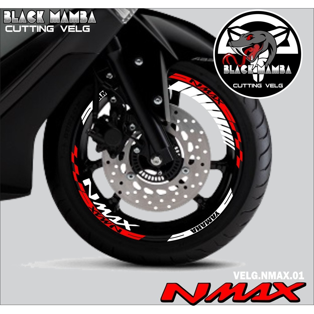 Jual (COD) CUTTING STICKER VELG NMAX - STIKER LIS LIST VARIASI BAN/VELG ...