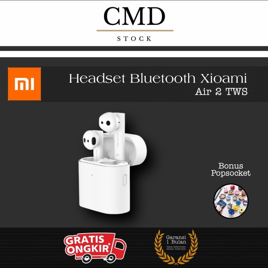 Jual HEADSET BLUETOOTH XIAOMI MI AIR 2 TWS WIRELESS EARPHONE AIRDOTS ...