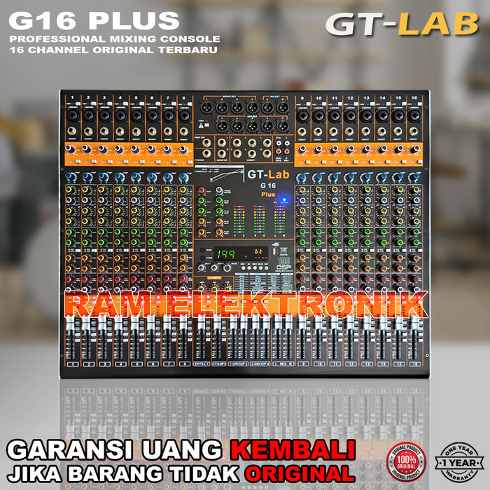 Jual Mixer Audio GT Lab 16 Channel G16 G 16 Original By RDW | Shopee ...