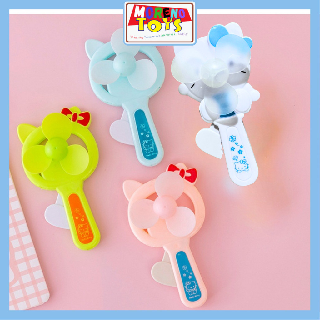 Jual Kipas Angin Genggam Tangan Manual Tekan Karakter Tanpa Baterai ...