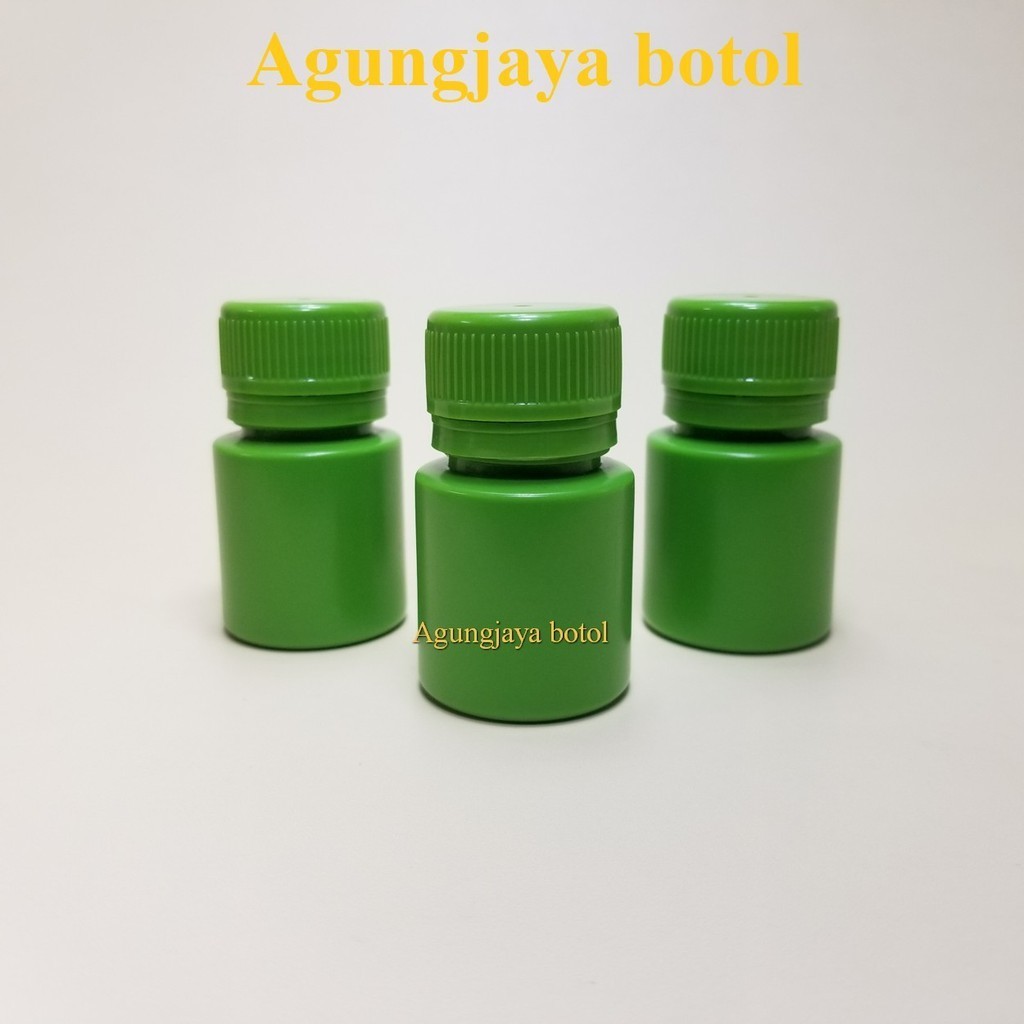 Jual Botol Tablet 30 Ml Vermint Hijau / Botol Obat / Botol Tablet ...