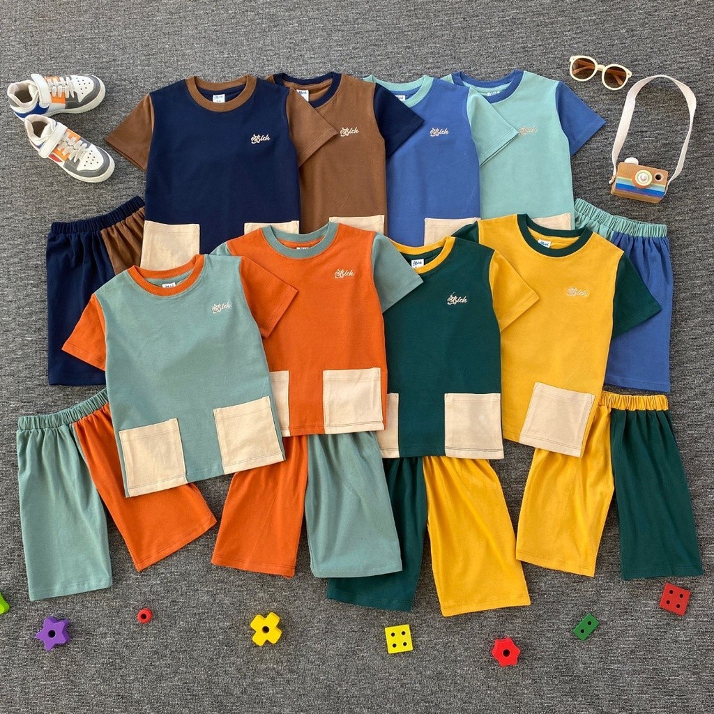 Jual SETELAN ANAK PDK DOUBLE POCKET Setelan Anak Double Pocket Color ...